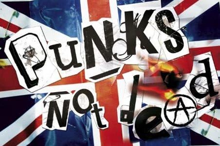 Flaming Union Jack Punk Rock Music - 91.5x61cm - Poster: Amazon.fr ...