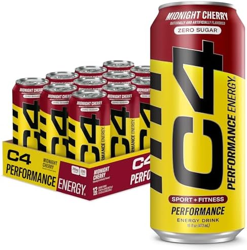 Cellucor Carbonated Zero Sugar Energy Drink, Pre Workout Drink + Beta ...
