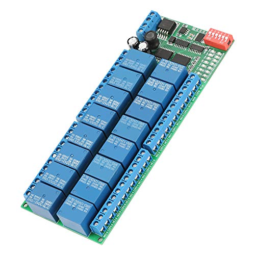 YWBL-WH 16 Channel Relay Module DC 12V MODBUS RTU RS485 Relay Module ...