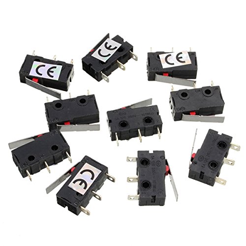 Amazon.com: 10Pcs C+NO+NC Micro Limit Switch Roller Arm Lever ...