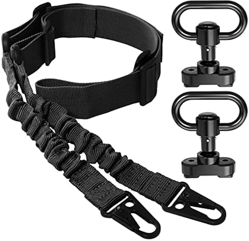 HANAMO Rifle Sling 2 Point Sling Adjustable with 2 PCS QD Sling Mount ...