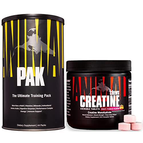 Animal Pak 44 Creatine Chews - Multivitamin and Mineral Vitamin Tablets ...