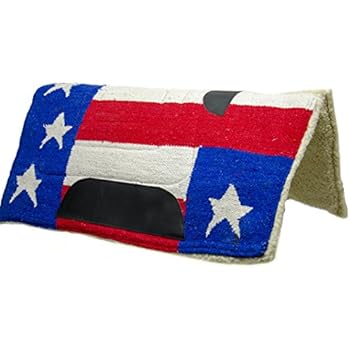 Amazon.com : Tahoe Tack Patriotic American Flag Shock Absorbing Western ...