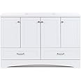 Amazon.com: Spring Mill Cabinets Emlyn Bathroom Vanity with Sink, White ...