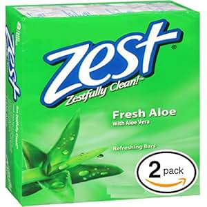 Amazon.com : Zest Soap Fresh Aloe Scent Made In Usa 3.2 Oz (2 Pack ...
