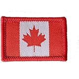 CANADA Country Flag 1.5 x 2.5 inch SMALL IRON ON PATCH CREST BADGE ...