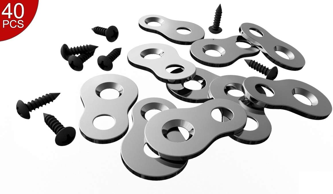 Industrial & Scientific 40 Pack Figure 8 Shaped Steel Desk Top Fastener ...