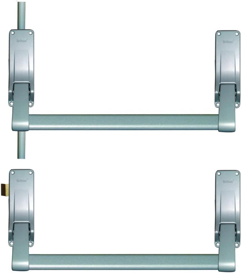 BRITON 377E Push Bar Double Rebated Door Panic Set: Amazon.co.uk: DIY ...