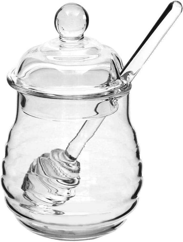 Pot de miel en verre de 250 ml avec pot de confiture transparent avec ...