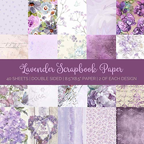 Lavender Scrapbook Paper: Double Sided Craft Paper Pad (Serene ...