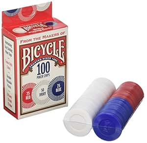 Amazon.com: Bicycle 1006252 Bicycle Poker Chips 100 Count: Beauty