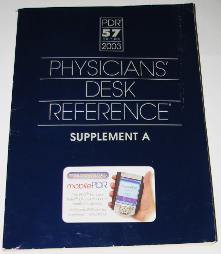 Physicians' Desk Reference (Physicians' Desk Reference Supplements A ...