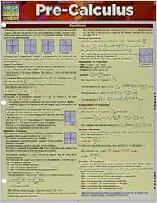 Pre-Calculus (Quick Study Academic): Inc. BarCharts: 9781423228158 ...