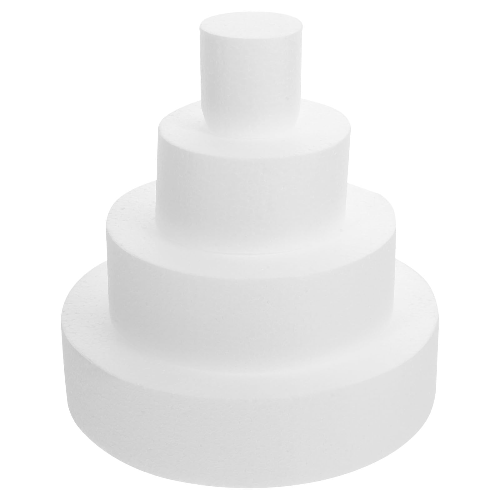 FELTECHELECTR 3Pcs Fake Foam Cake Model Set Reusable Dummy Cake Molds ...