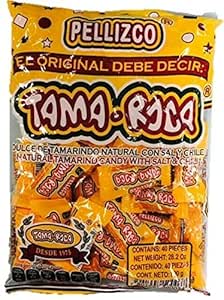 Amazon.com : Tama Roca Palebola Natural Tamarind Candy Lollipop with ...