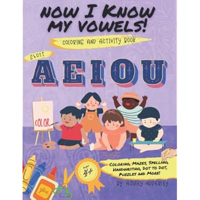 Now I Know My Vowels: Phonics Activity Book for Kids Australia | Ubuy