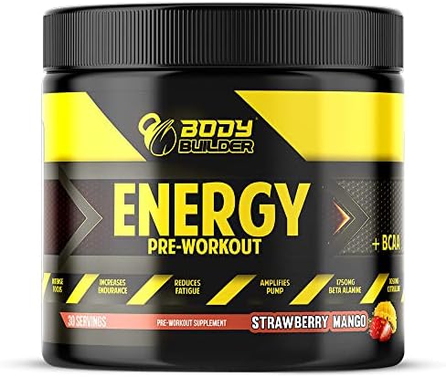 pre workout powder | Body Builder Pre workout Plus BCAA - Intense Focus, Increases Endurance ...