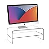 Acrylic Monitor Stand, 2 Tier Computer Monitor Stand Riser，16 inch ...