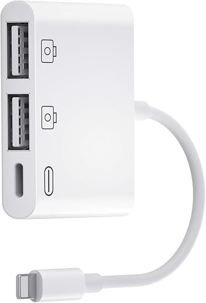 USB Camera Adapter,3 in 1 Light-ning to Dual USB Female: Amazon.co.uk ...