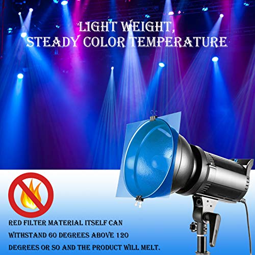 10 Pieces Transparent Blue Correction Lighting Gel Filter - Gel Light ...