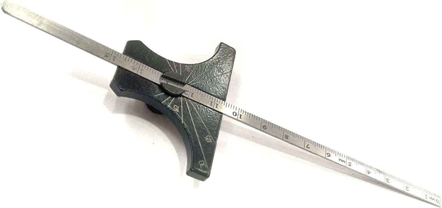 Precision Stainless Steel Ruler Engineer’s Depth Gauge Metric ...