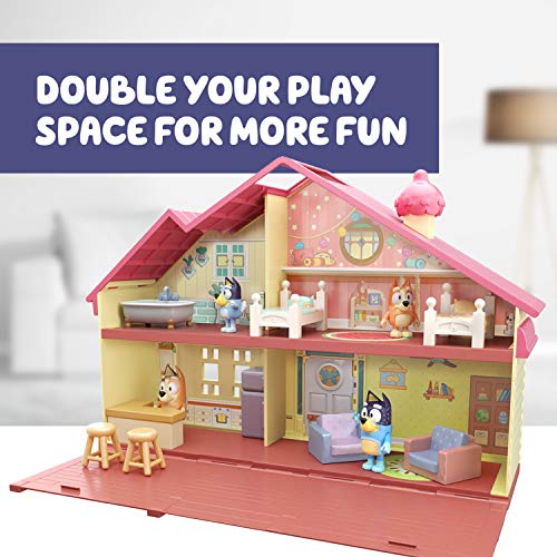 Bluey Mega Bundle Home, BBQ Playset y 4 figuras | Exclusivo de Amazon