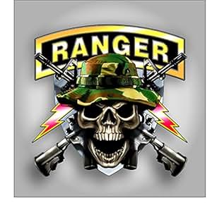 Amazon.com: Army Ranger skull sticker / decal: Automotive
