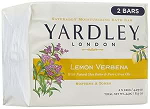 Amazon.com : Yardley London Bar Soap - Lemon Verbena with Shea Butter ...