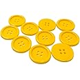 Amazon.com: Yellow Buttons for Sewing 0.8 inch Crafts Button 4 Hole ...