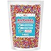 Natural Rainbow Sprinkles - 14 Ounces - Dye-free Rainbow Sprinkle ...