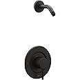 Moen Align Matte Black Posi-Temp Pressure Balancing Modern Tub and Shower Trim Kit without ...