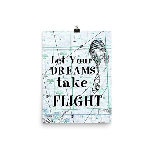 Amazon.com: Let Your Dreams Take Flight with Vintage Hot Air Balloon ...