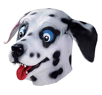 Amazon.com: Forum Novelties Men's Deluxe Latex Dalmatian Mask, Multi ...