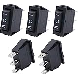 Amazon.com : uxcell 5Pcs AC 20A/125V 22A/250V SPDT 3 Terminal 3 Position On-Off-On Switch Boat ...