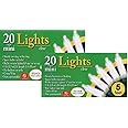 Amazon.com: Generic 20 Count Mini Light 2 Pack - Clear, 5 Feet, Indoor ...