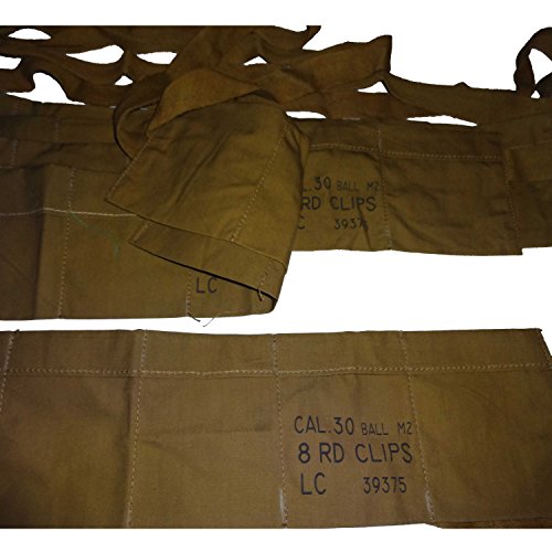 Buy WWII US Army Bandolier for M1 Garand (Cloth Reproduction) x 10 ...