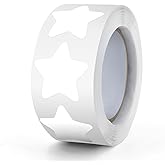 Amazon.com : Red Star Stickers Roll 1 inch Self Adhesive Sparkly Shiny ...