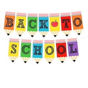 Amazon.com: Back to School Banner - Teacher Banner for First Day of ...