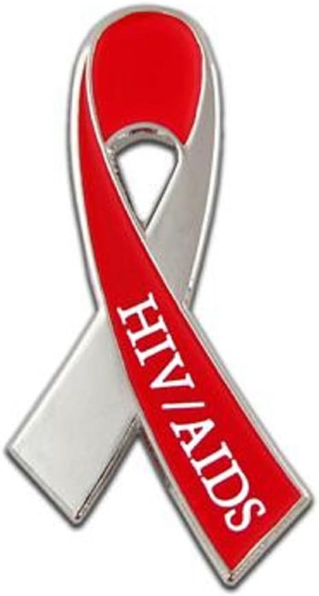 HIV AIDS Awareness Ribbon Lapel Pin: Amazon.co.uk: Garden & Outdoors