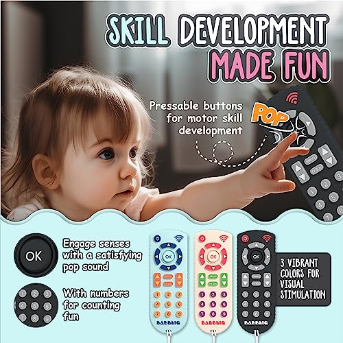 Teething Remote Control for Baby - BPA-Free Baby Remote Control Toy, 0 ...