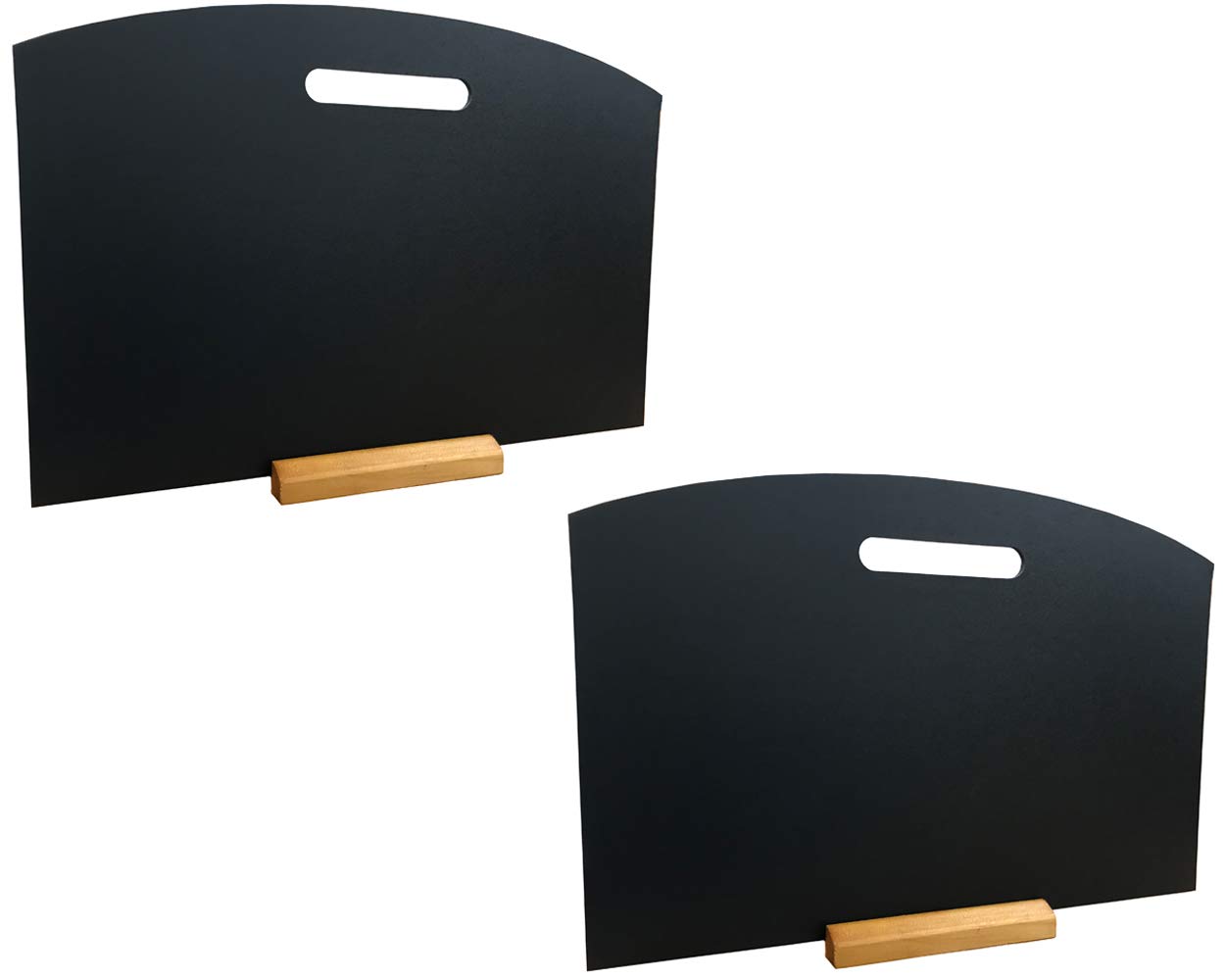 2 x A3 Landscape Blackboard with Handle Tabletop Menu Chalk Board ...