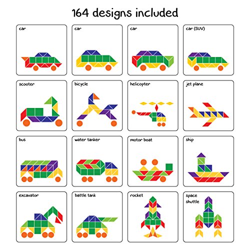 Fun Magnetic Shapes (Junior) : Type 1 with 44 Magnetic Shapes, 200 ...