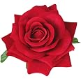 Amazon.com: Xinyouyi 1Pc 3D Artificial Rose Flower for Head Real for ...