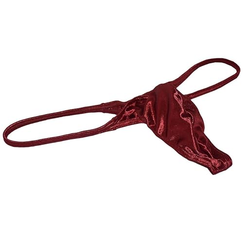 Micro Bikini JAXFSTK Mens Bikini Shiny Pouch Micro G String Stretchy ...