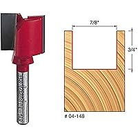 Freud 04-148: 7/8" (Dia.) Double Flute Straight Bit with 1/4" Shank ...