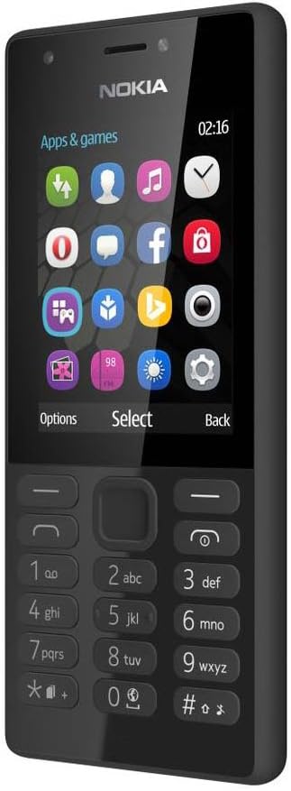 Nokia RM 1187 PL Black Smartphone 216 Dual SIM (Bluetooth, 6,09 cm (2,4 ...