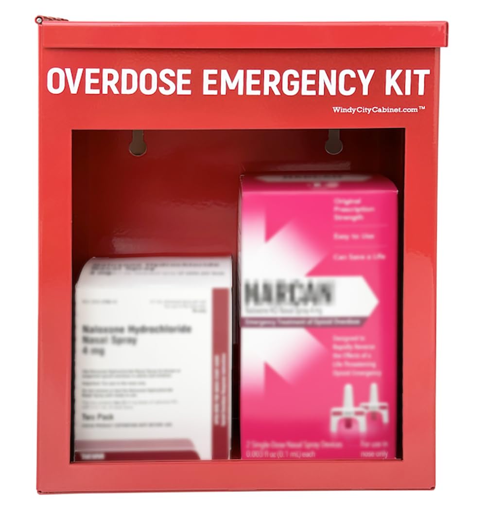 Mua Overdose Emergency Kit Non-Locking Cabinet - High Visibility ...
