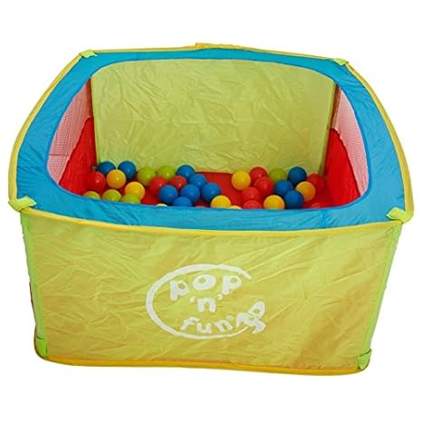 Generic Square Ball Pit 50 plastic Balls: Amazon.co.uk: Toys & Games