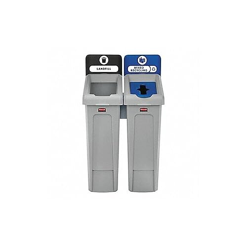 Rubbermaid Commercial Products SLIM JIM Recycling Station 4-Stream ...