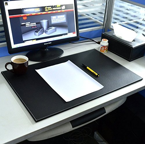 5 Star Desk Mat Writing Surface with Non-slip Back W650xD520mm Black ...